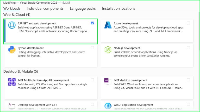 Installing Visual Studio 2022 for .NET Core Development (Easy Guide)